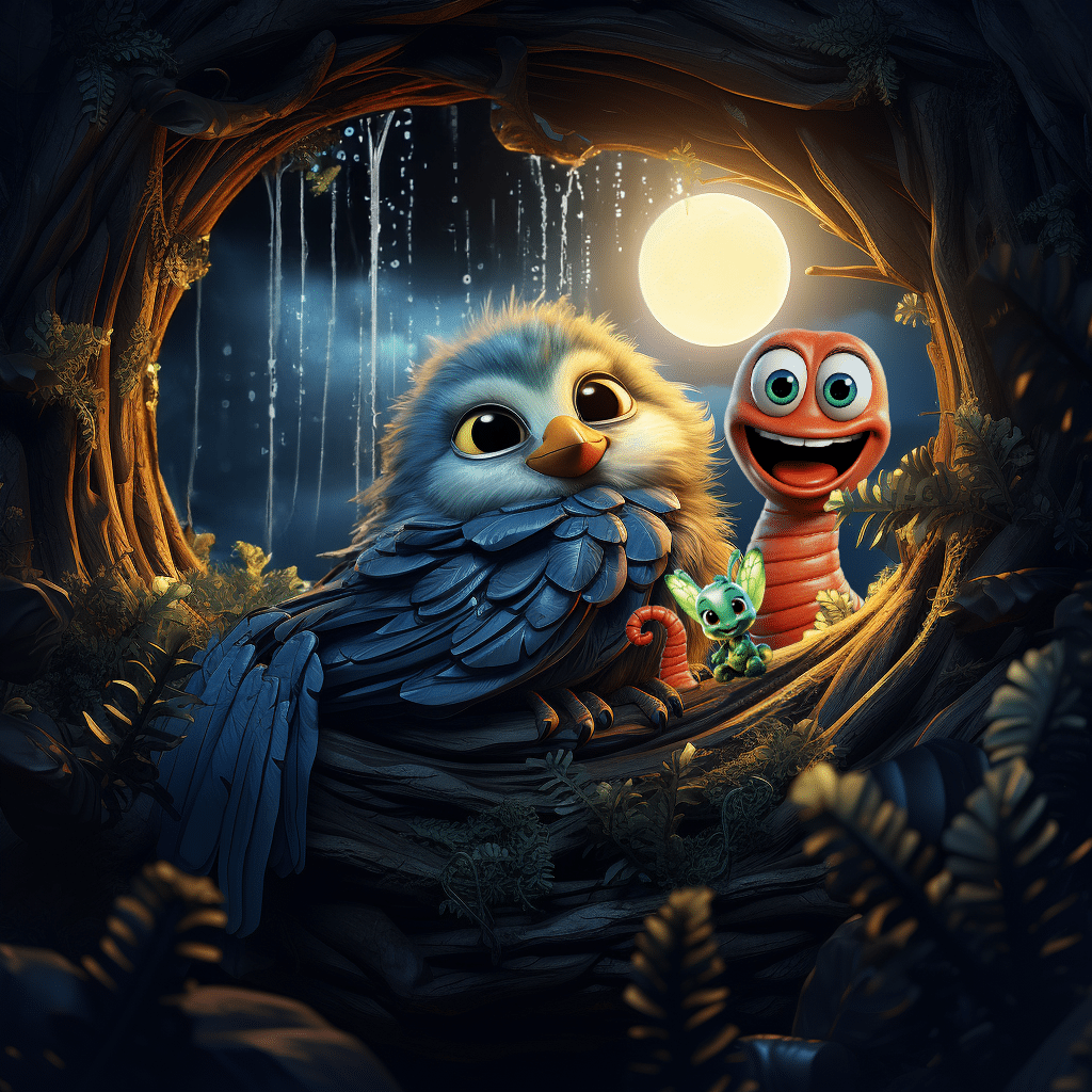 Regenwurm Willy und Vogel Freddy - Eine Geschichte über Freundschaft im ...